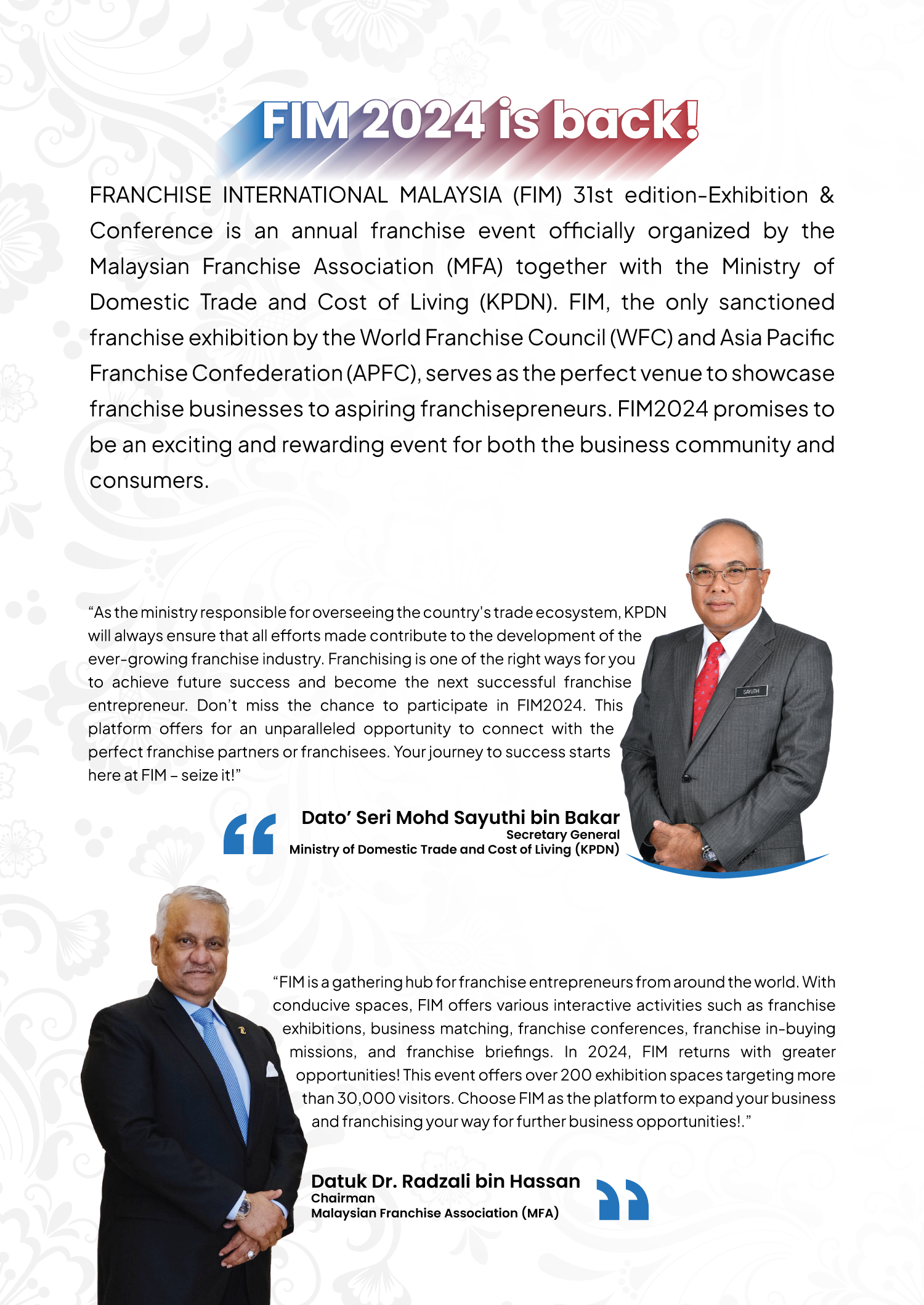 International - Franchise International Malaysia 2024